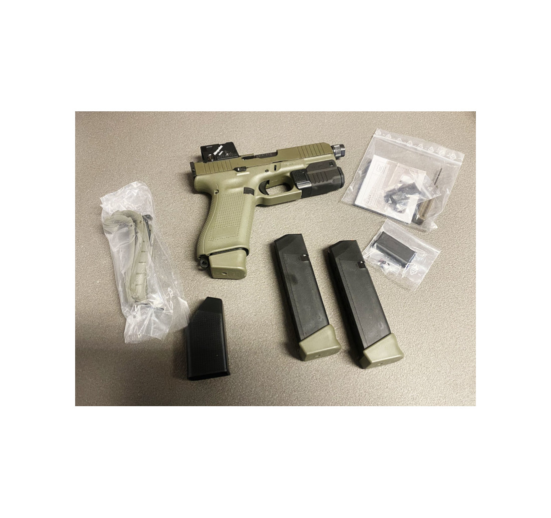 GLOCK PISTOLA Mod 45 HUNTER CAL 9x19 9 LUGER A-CUT COA COMBO GTL-II FS MOS