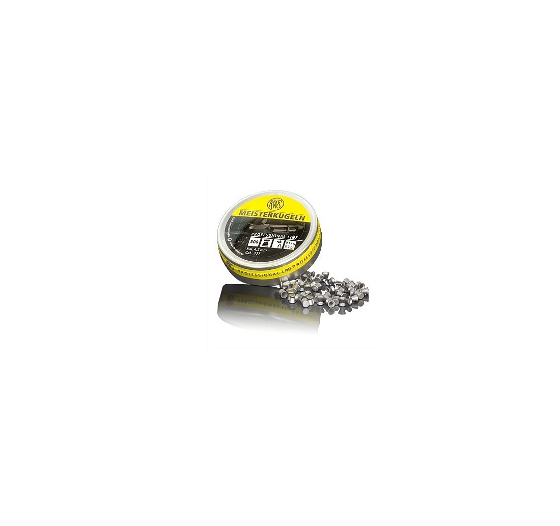 RWS PIOMBINO DIABOLO MEISTERKUGELN 4.5mm 0.53g GIALLO *Conf. da 500pz*