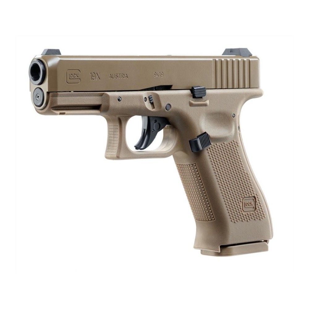 UMAREX GLOCK PISTOLA 19X CO2 BLOWBACK -7,5J CAL. 4,5 C.N. 00044 - Arco ...