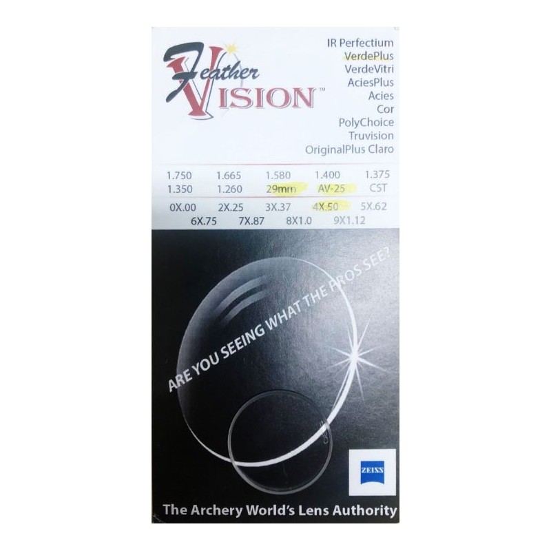 *NUOVO IN OFFERTA* LENTE FEATHER VISION VERDE PLUS 4x 29mm/AV25 - Arco ...