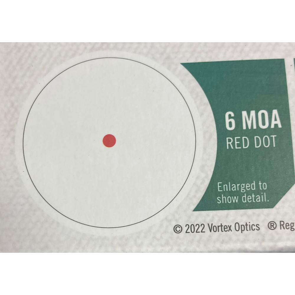 VORTEX RED DOT DEFENDER-CCW 6 MOA